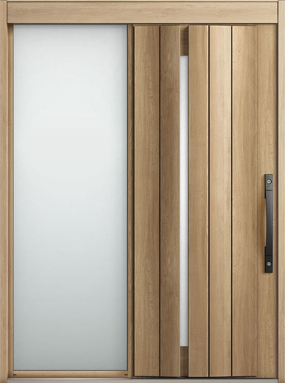 LIXIL | 玄関引戸 | エルムーブ2・エルムーブ2防火戸 | バリエーション | ドアデザイン | L11型 | ディープエルム