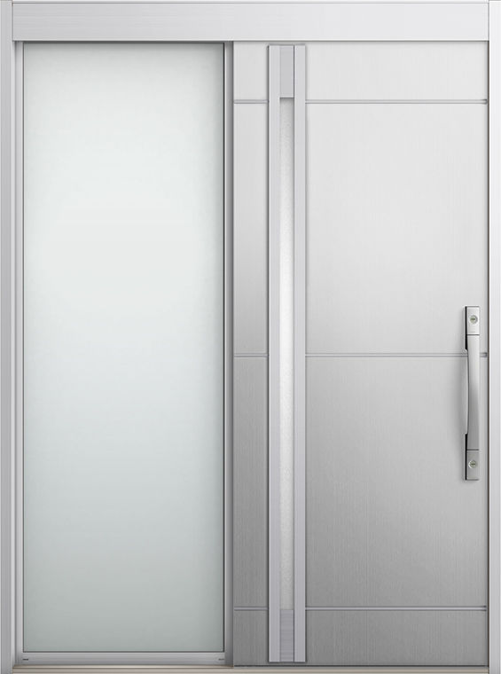 LIXIL | 玄関引戸 | エルムーブ2・エルムーブ2防火戸 | バリエーション | ドアデザイン | L18型 | クリエモカ